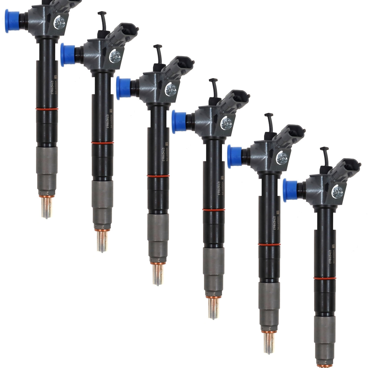 Set of 6 GM 40009195 Fuel Injector 2023–2025 3.0L LZ0 Duramax Silverad ...