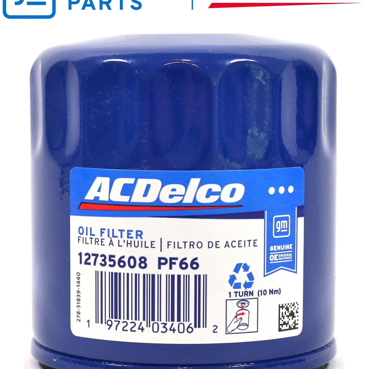 ACDelco PF66 Oil Filter 2020–2025 LM2 LZ0 Duramax Silverado Sierra Tah ...