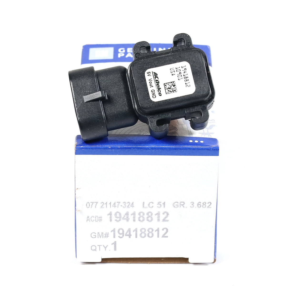 Genuine GM ACDelco 19418812 MAP Sensor 2004.5-2010 GM 6.6L Duramax LLY ...