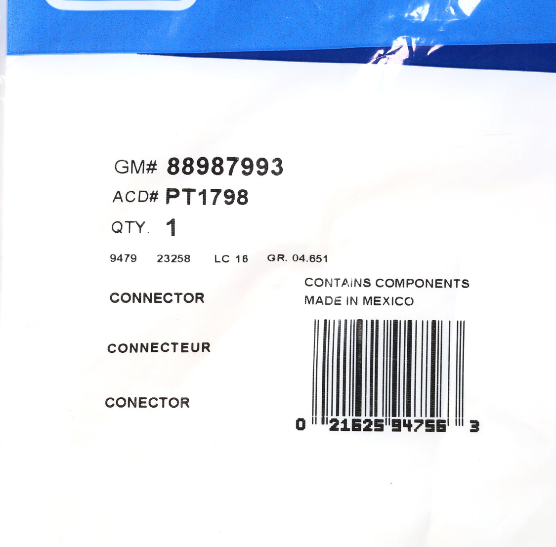 Genuine GM 88987993 Coolant Temperature Sensor Repair Harness Connecto ...