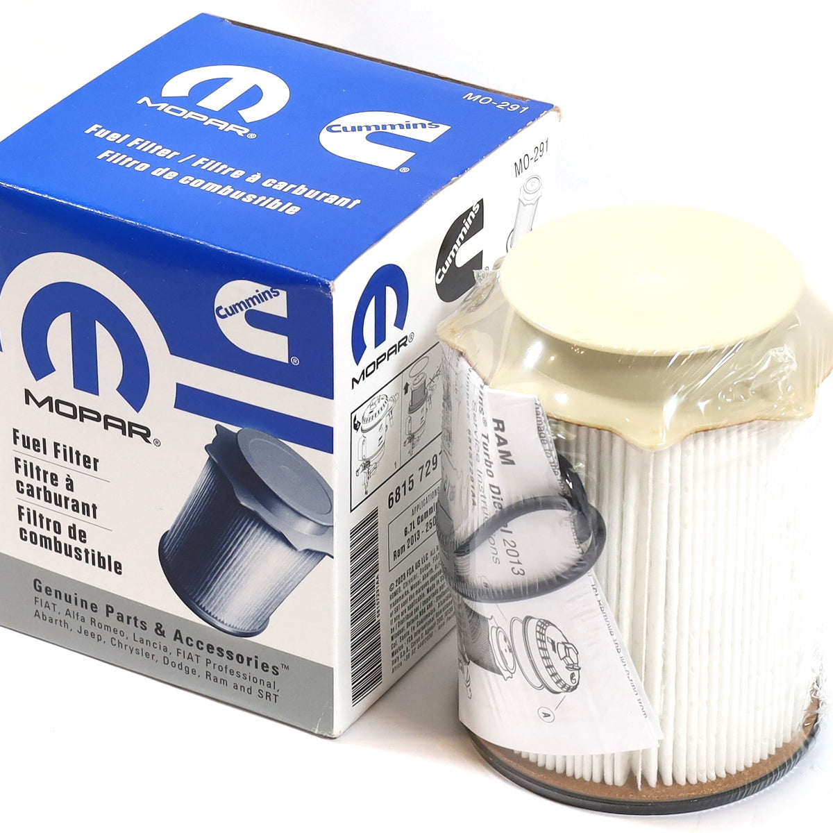 Genuine Mopar 68157291AA MO-291 Fuel Filter 2010–2024 6.7L Cummins ...