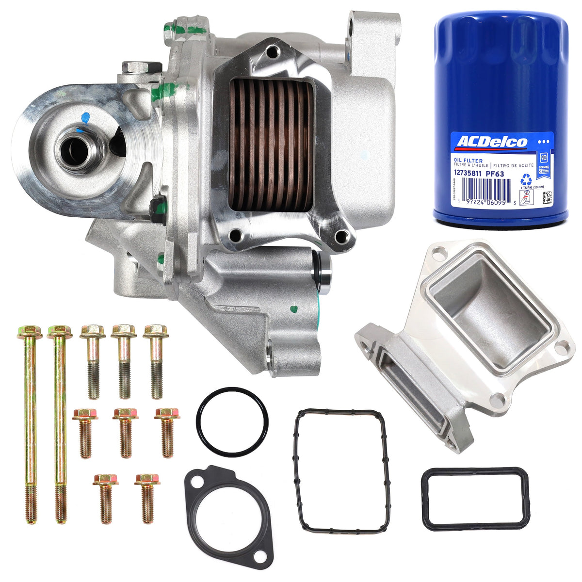 GM High-Flow Oil Cooler Upgrade Kit 2001–2019 Duramax Diesel LB7 LLY L ...