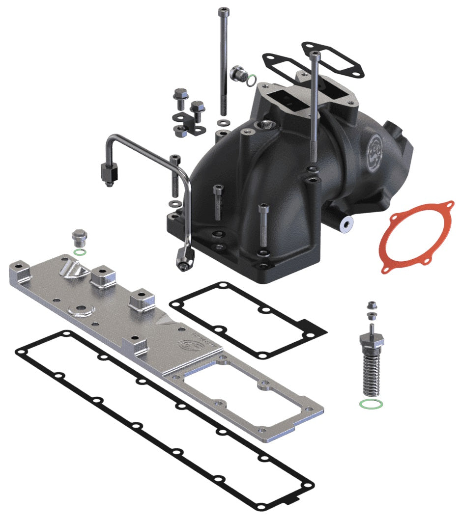 S&B 76-1014 Intake Elbow & Grid Heater Delete Kit 07.5–18 6.7L Cummins ...